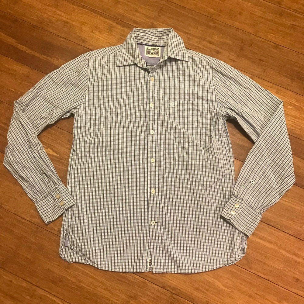 Converse One Star Button Down Shirt Size Small - Gem